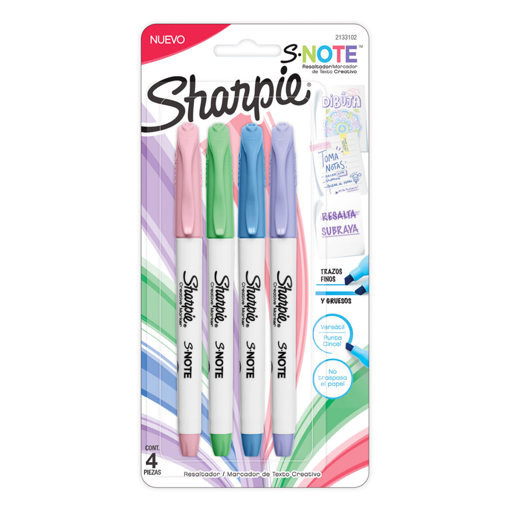 Marcador Resaltador Marcatexto Sharpie S Note4 Piezas PC ELECTR N marcador-resaltador-marcatexto-sharpie-s-note4-piezas-pc-electr-n